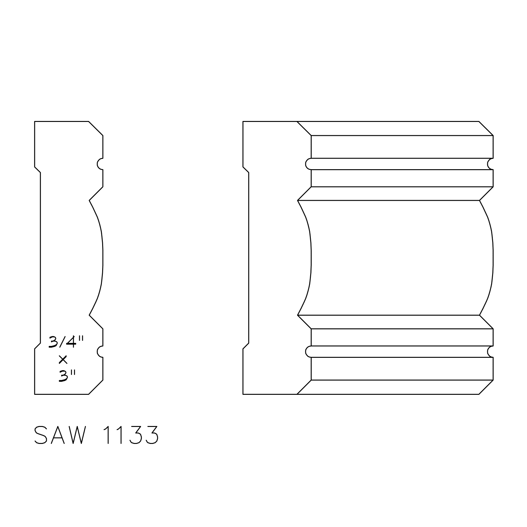 SAW #1133 - Saw Moulding