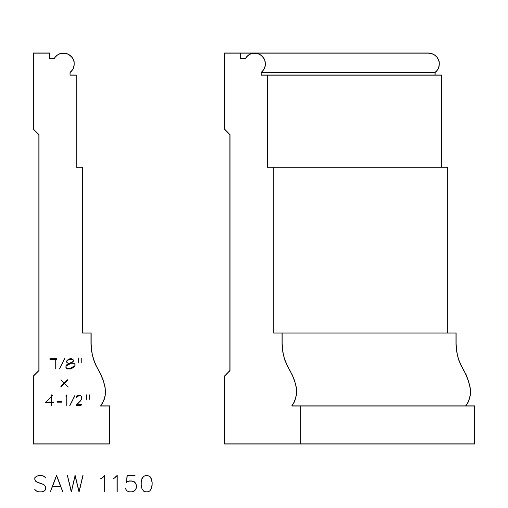 SAW #1150 - Saw Moulding