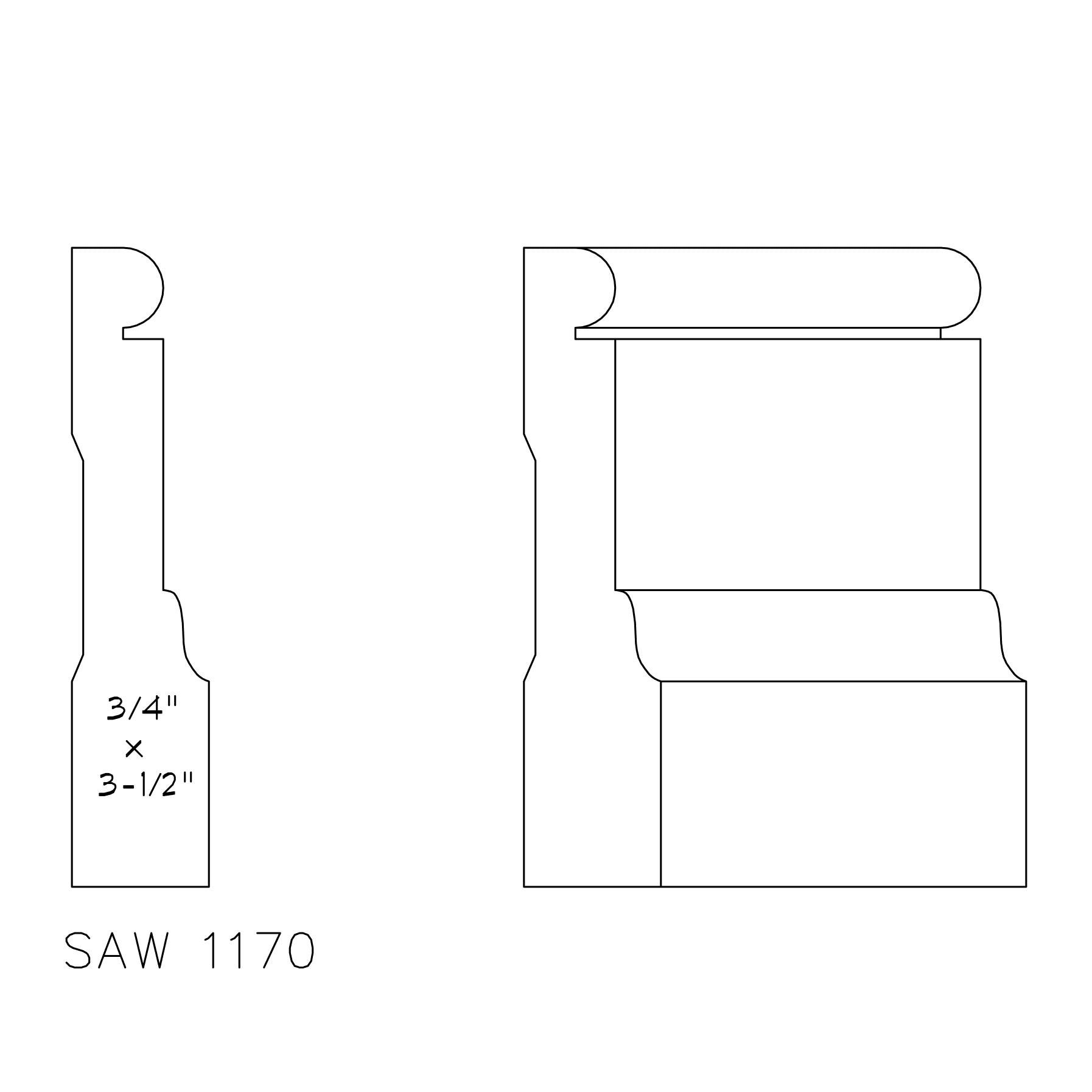 SAW #1170 - Saw Moulding