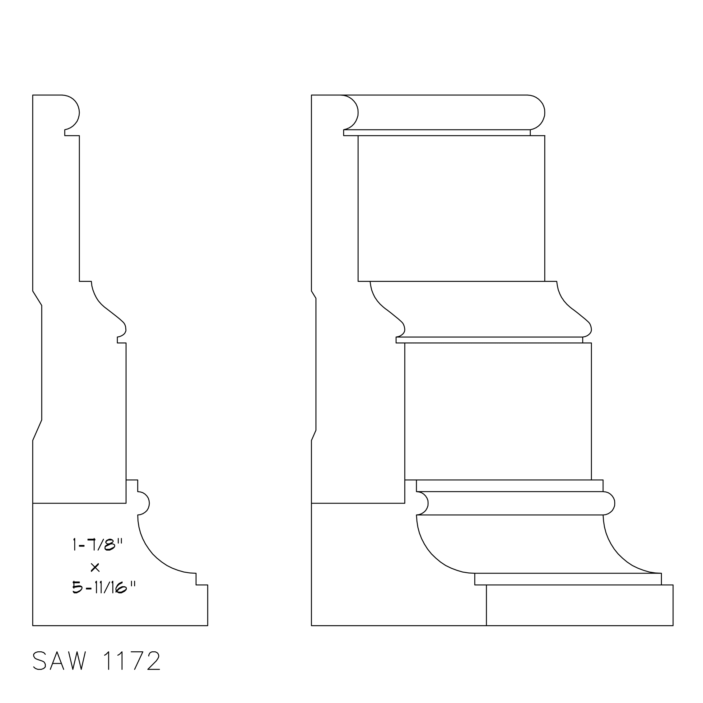 SAW #1172 - Saw Moulding
