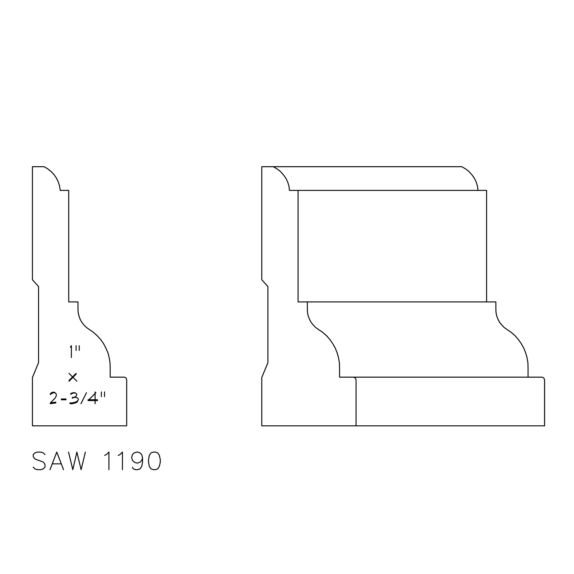 SAW #1190 - Saw Moulding