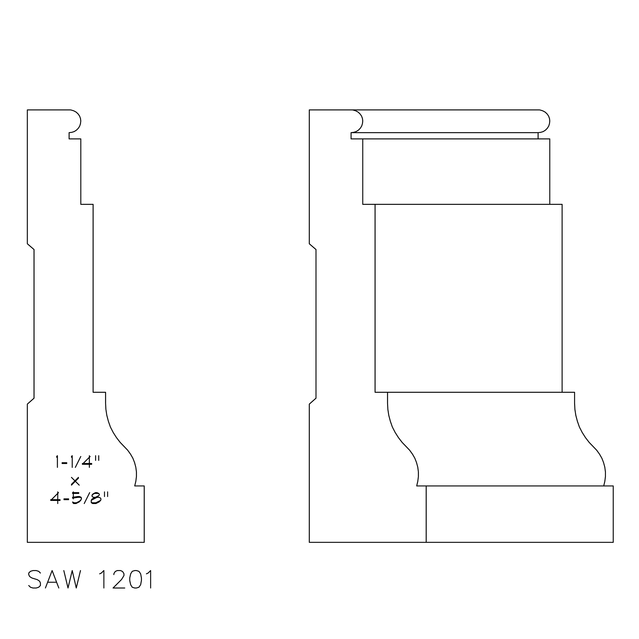 SAW #1201 - Saw Moulding