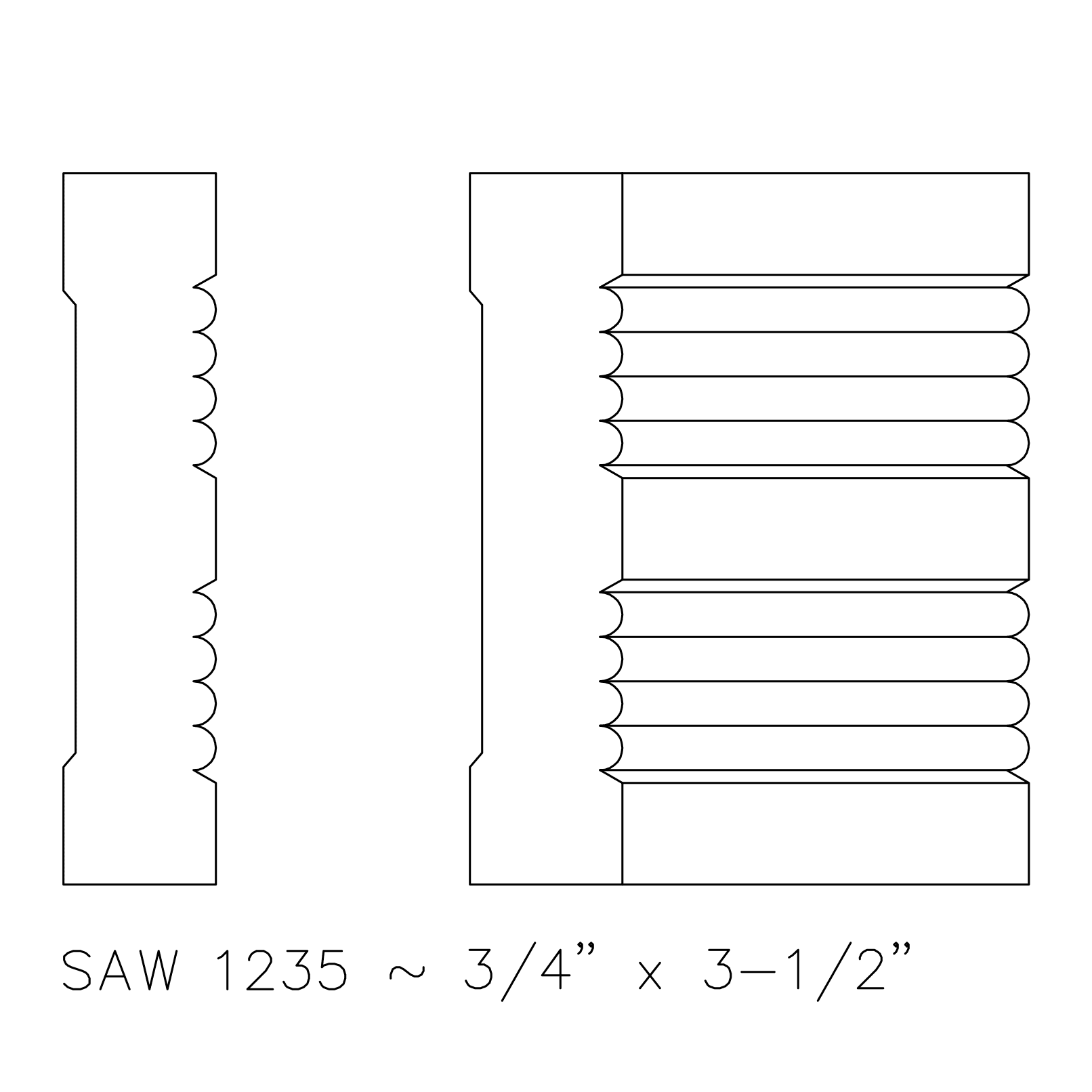 SAW #1235 - Saw Moulding