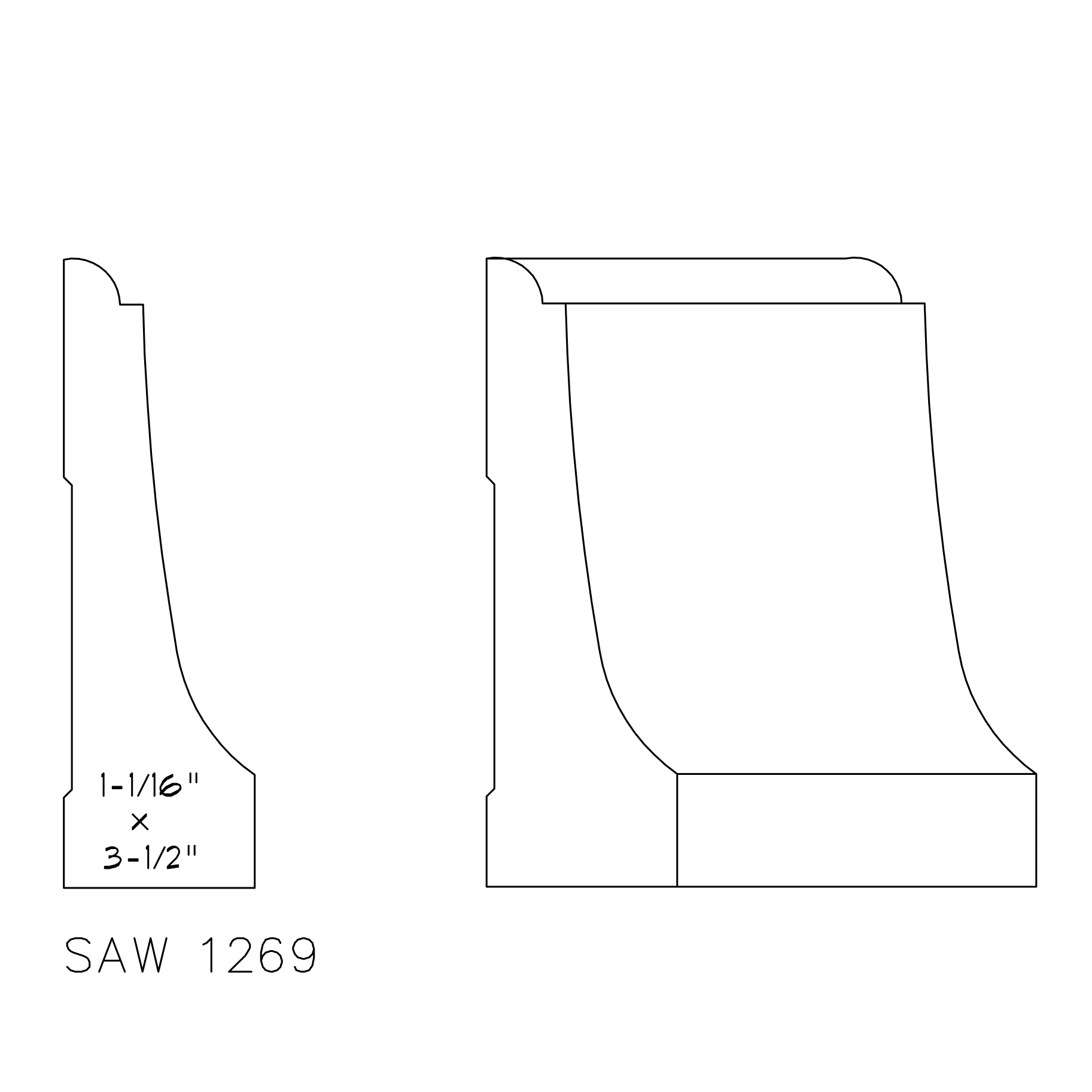 SAW #1269 - Saw Moulding