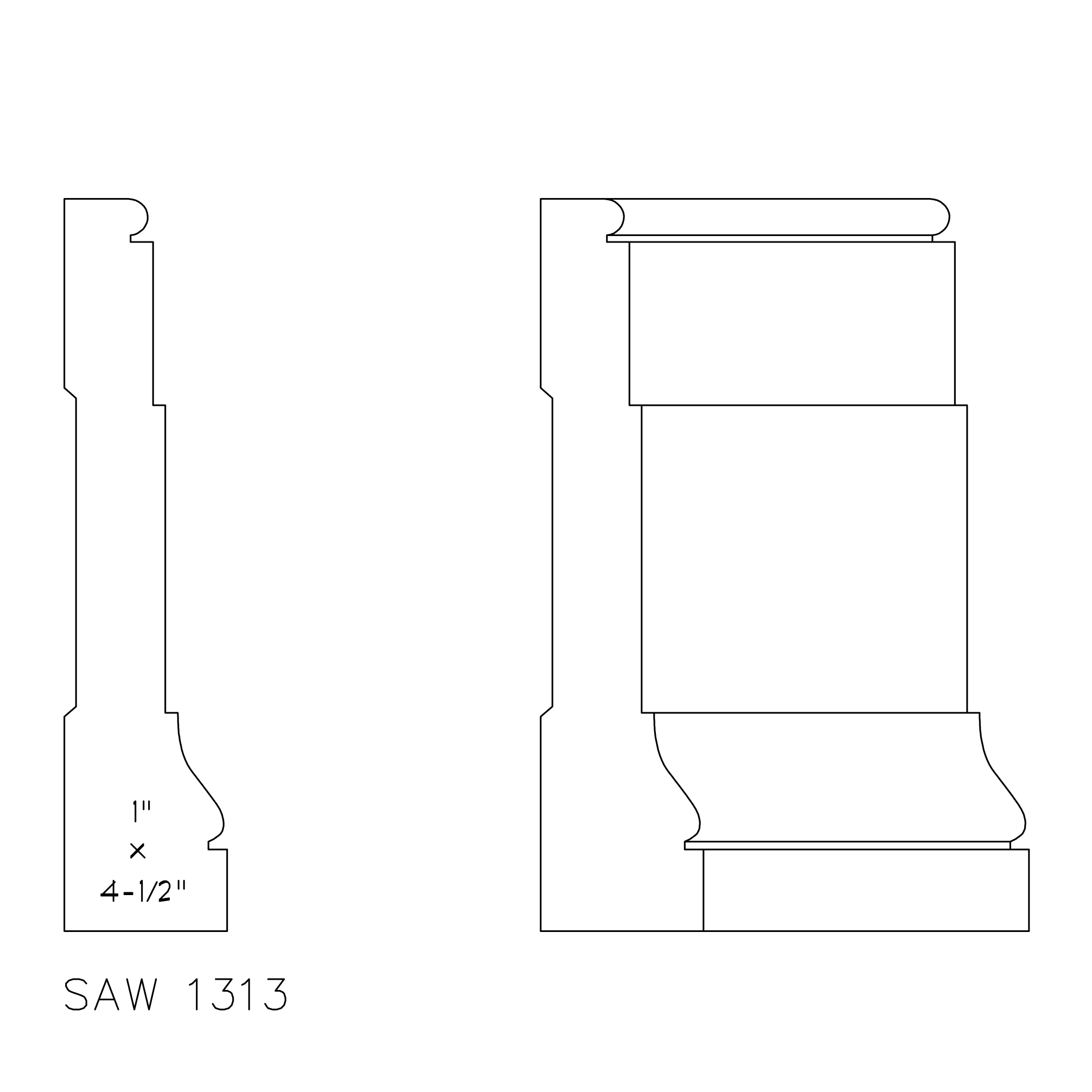 SAW #1313 - Saw Moulding