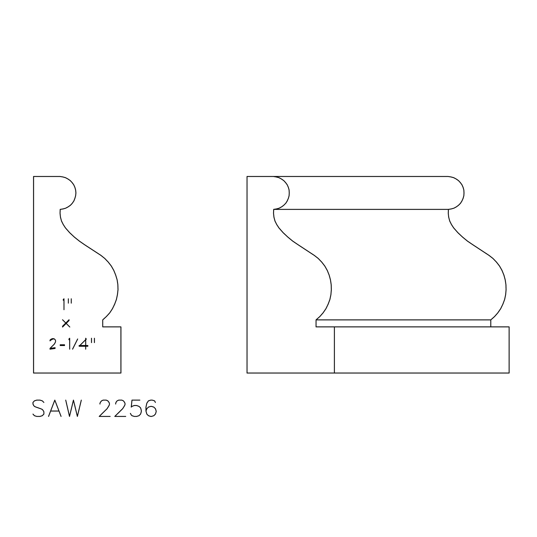 SAW #2256 - Saw Moulding