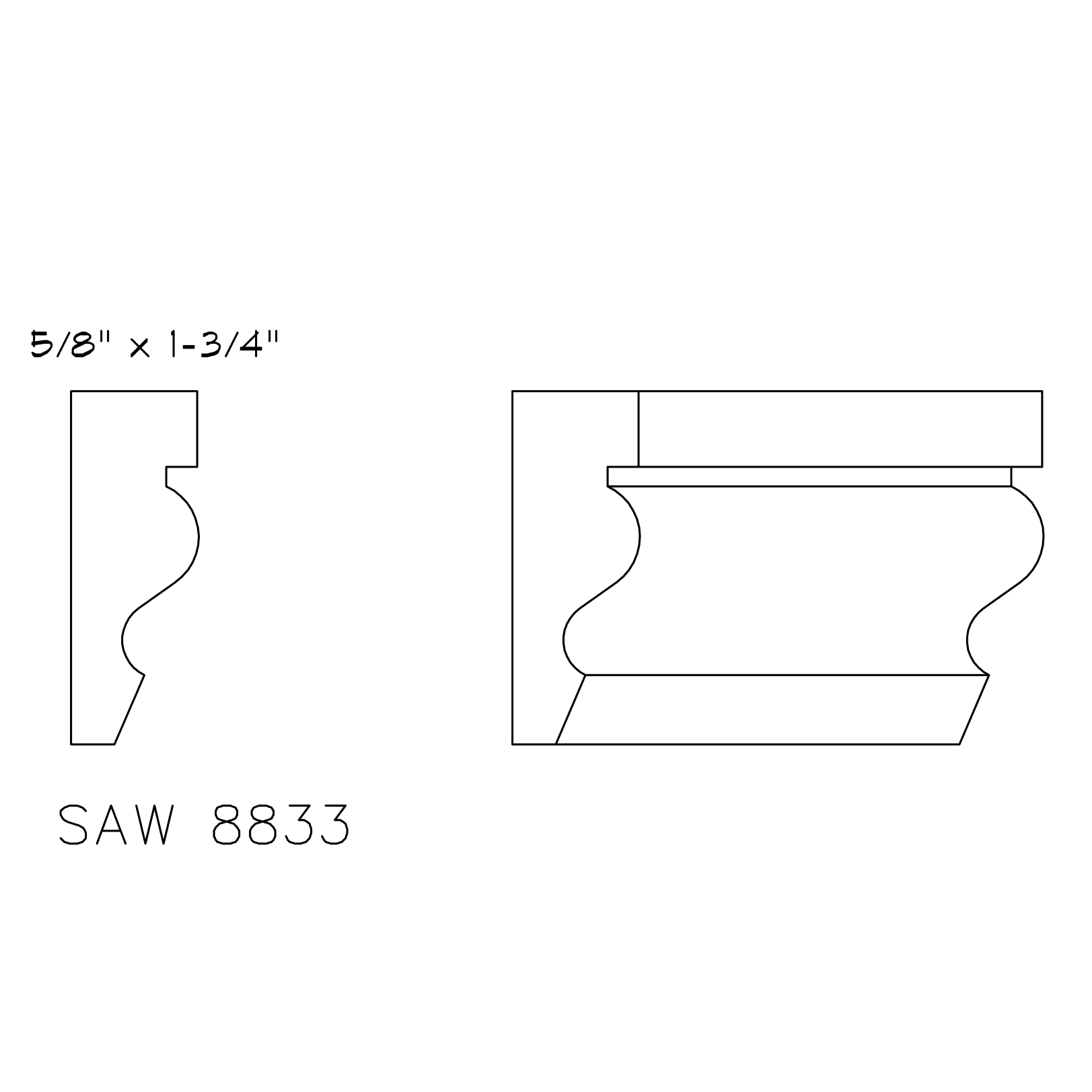 SAW #8833 - Saw Moulding